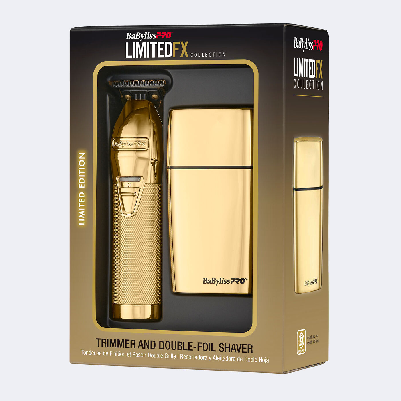 Trimmer & Double-Foil Shaver | Gold Gift Set| BaBylissPRO