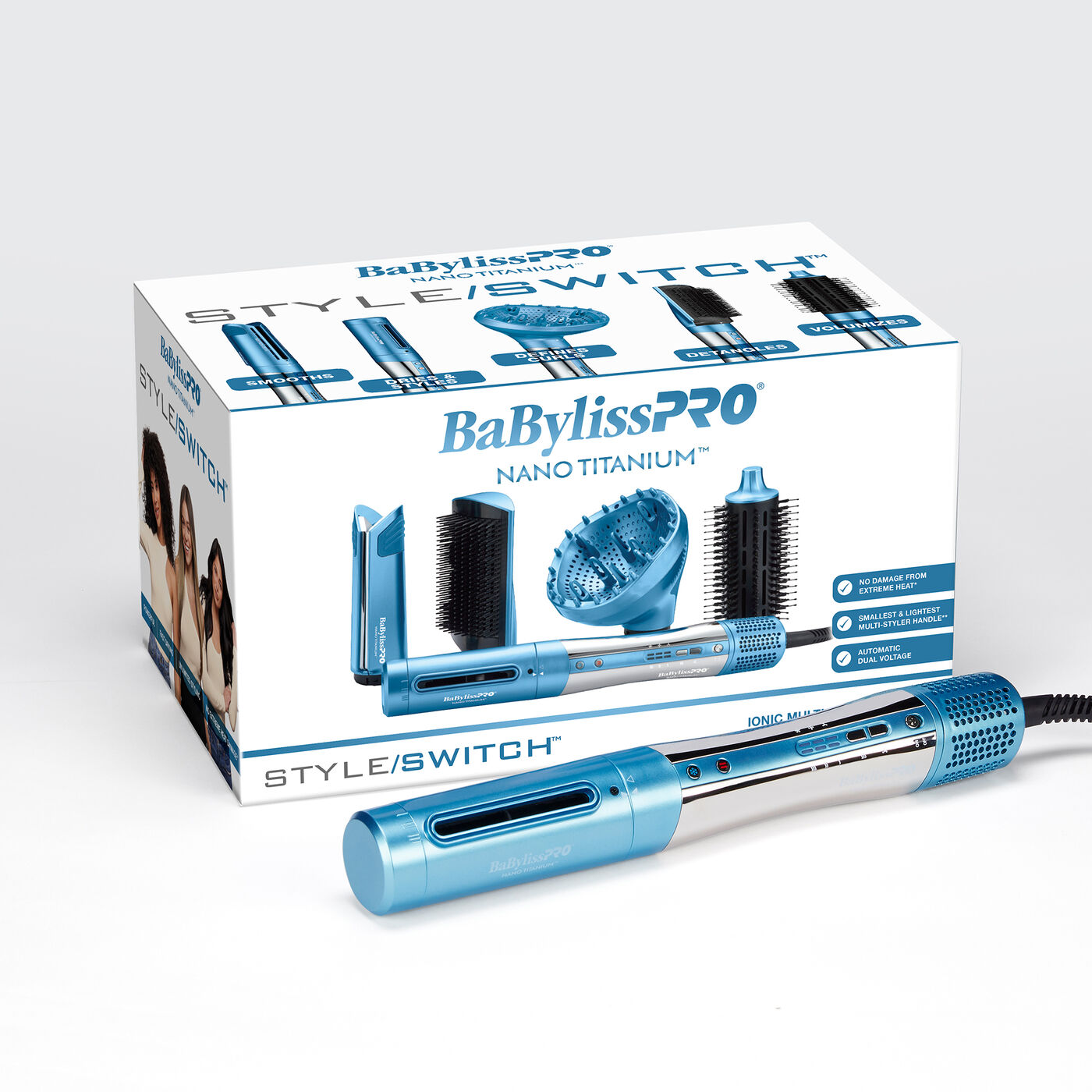 StyleSwitch – Nano Titanium Ionic Multi-Styler & Dryer | BaBylissPRO