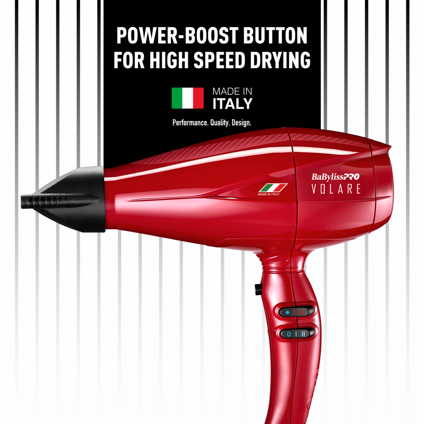 BaBylissPRO Volare V1 Hair Dryer (RED)
