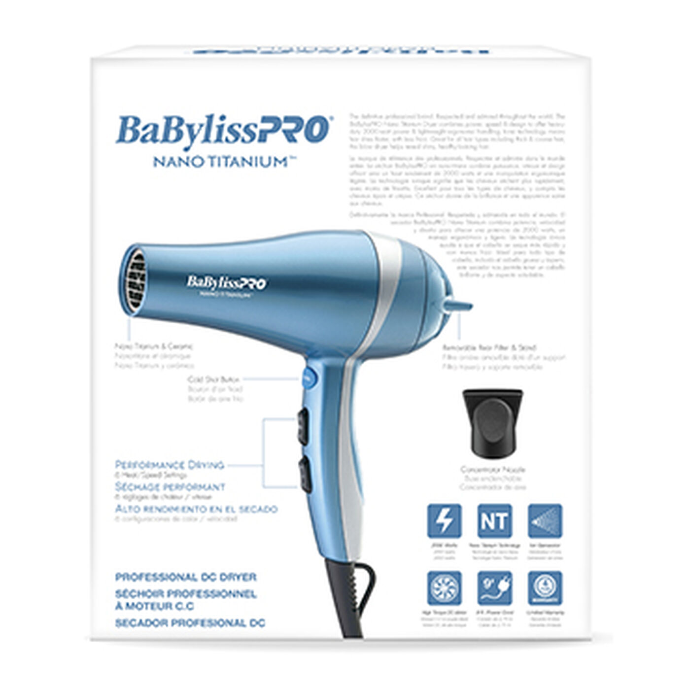 BaBylissPRO Nano Titanium Dryer