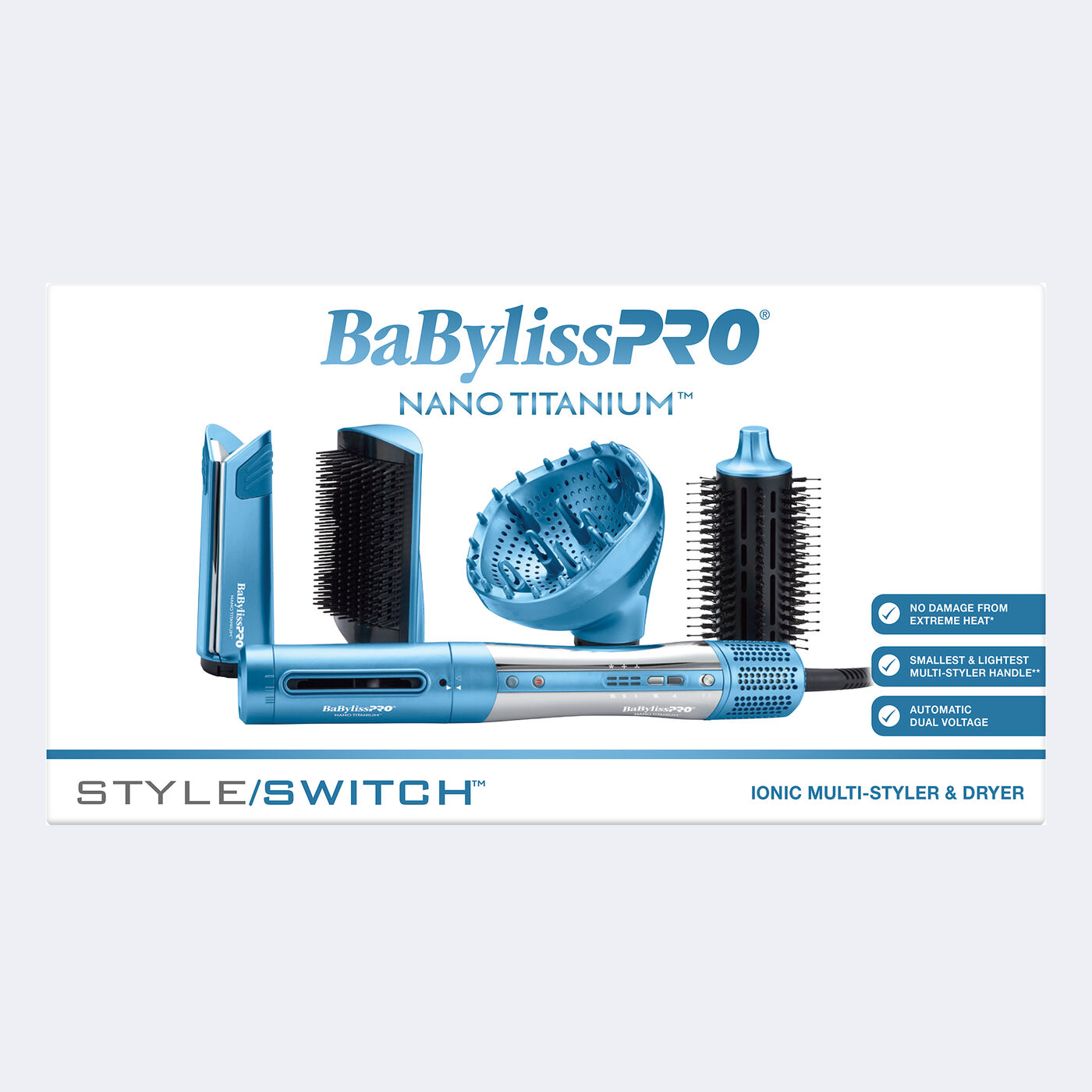 StyleSwitch – Nano Titanium Ionic Multi-Styler & Dryer | BaBylissPRO