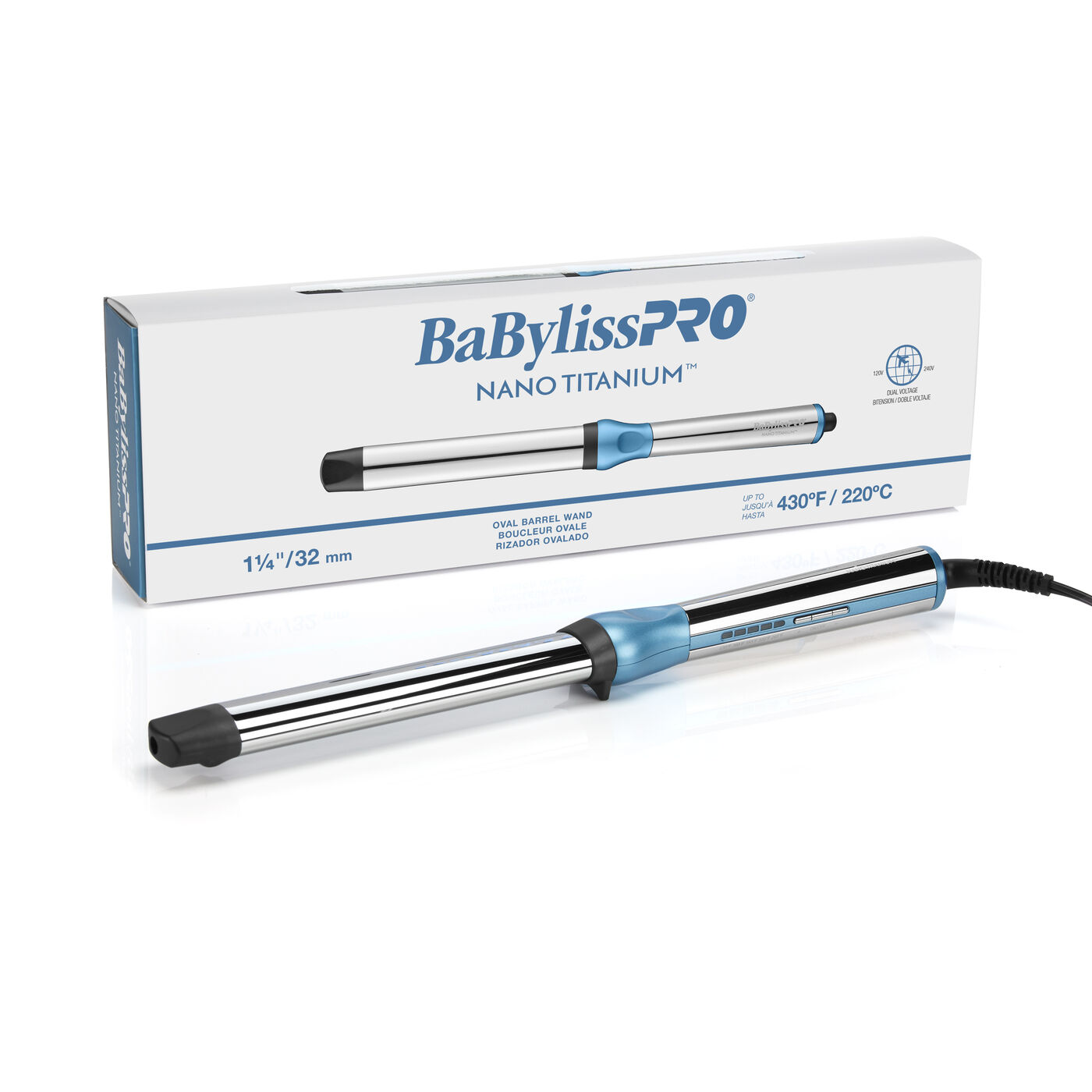 Nano Titanium 1 1/4" Oval Barrel Wand | BaBylissPRO